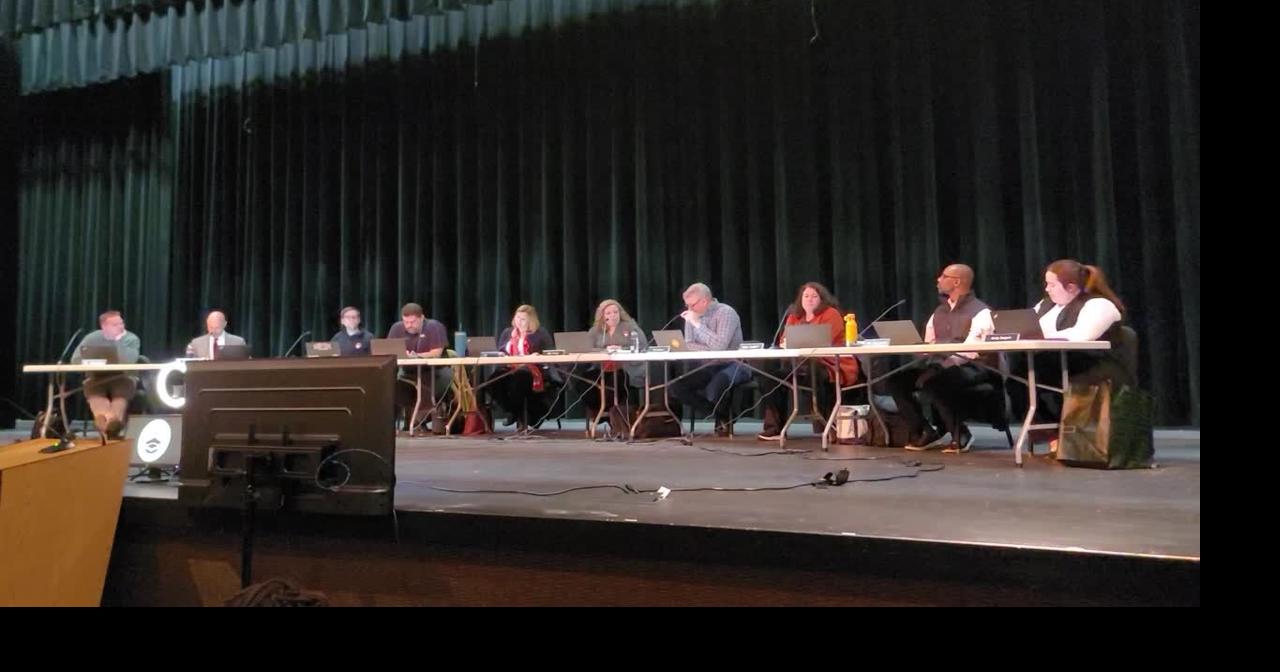 The McLean County Unit 5 Board of Education discusses the adoption of ...