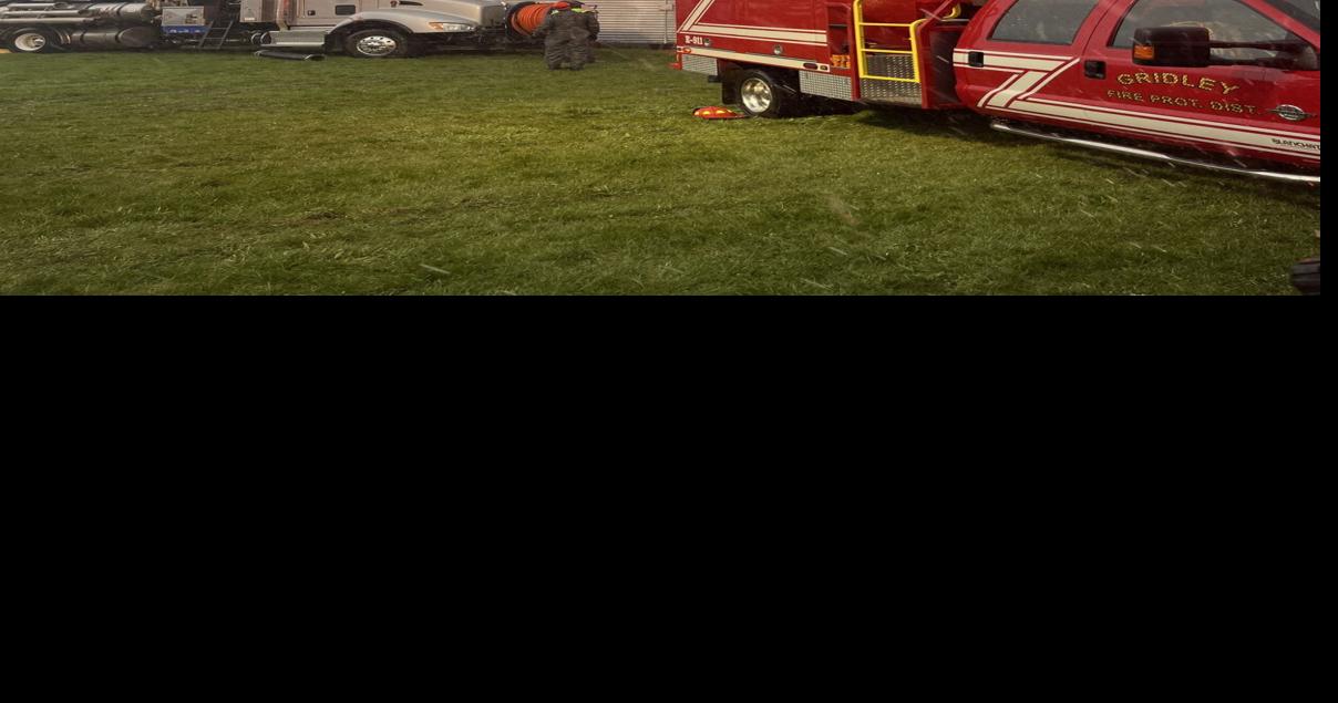 Gridley, Normal, Flanagan, Pontiac Fire rescue one from silo