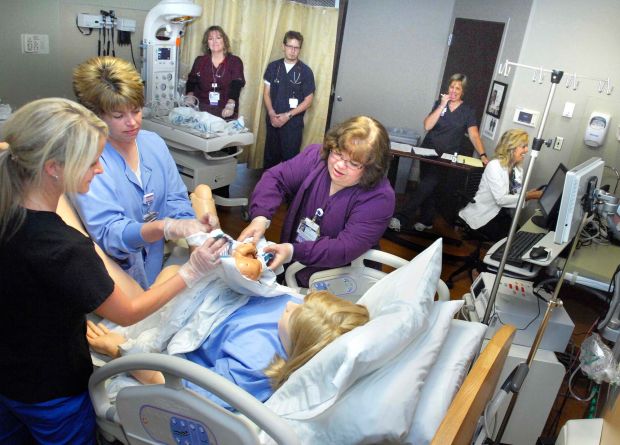 Hospital staff prepares for troubled births with simulation
