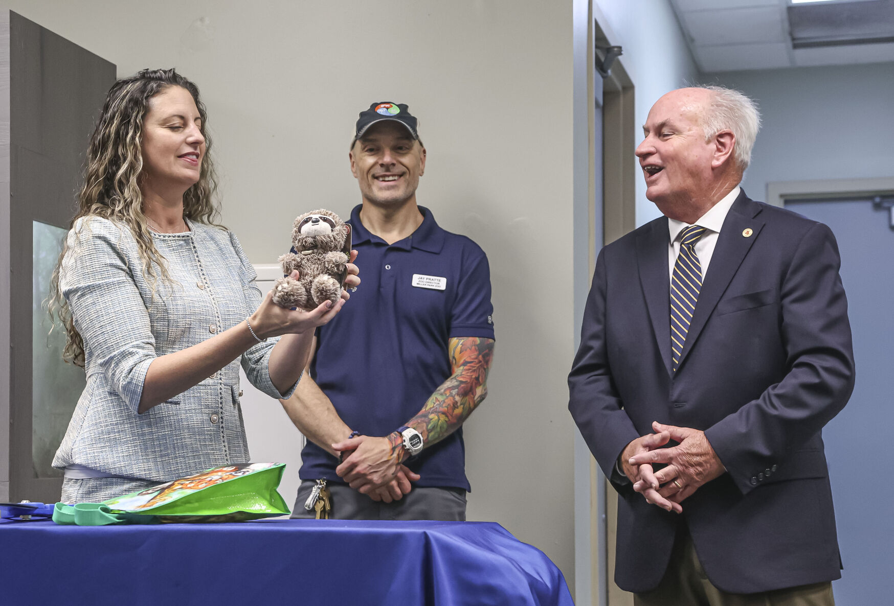Photos & video: Meet Taco, the new sloth at Miller Park Zoo
