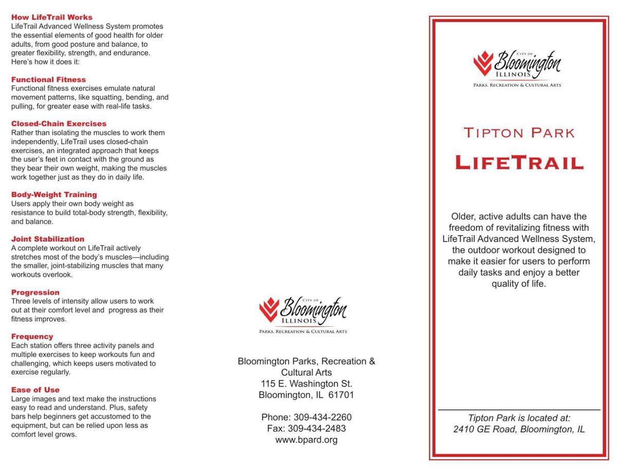 Bloomington's Tipton Park provides several exercise options close to nature