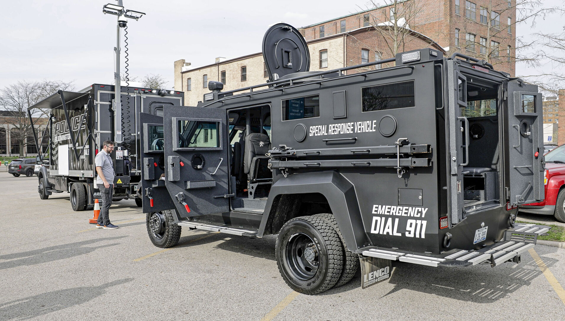 Bloomington police unveil mobile command, SWAT vehicles