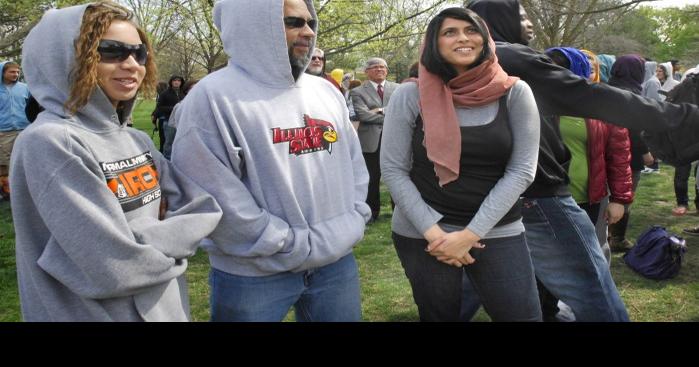 IWU students, staff rally against hate crimes