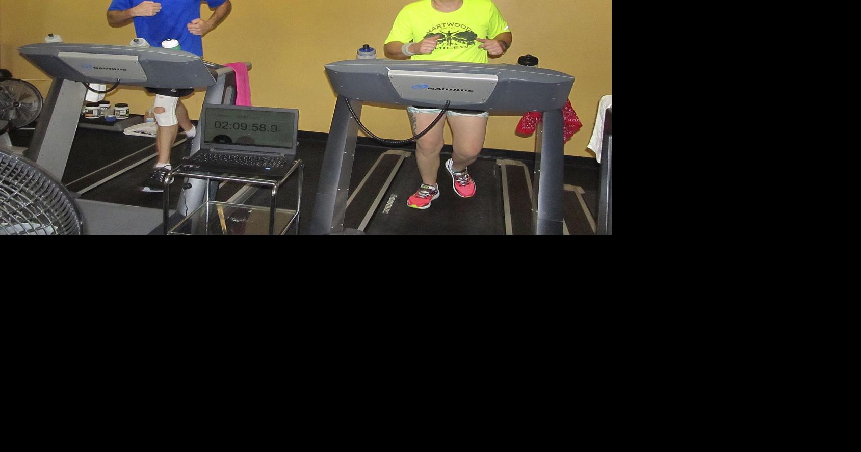Siblings trying to break Guinness treadmill records