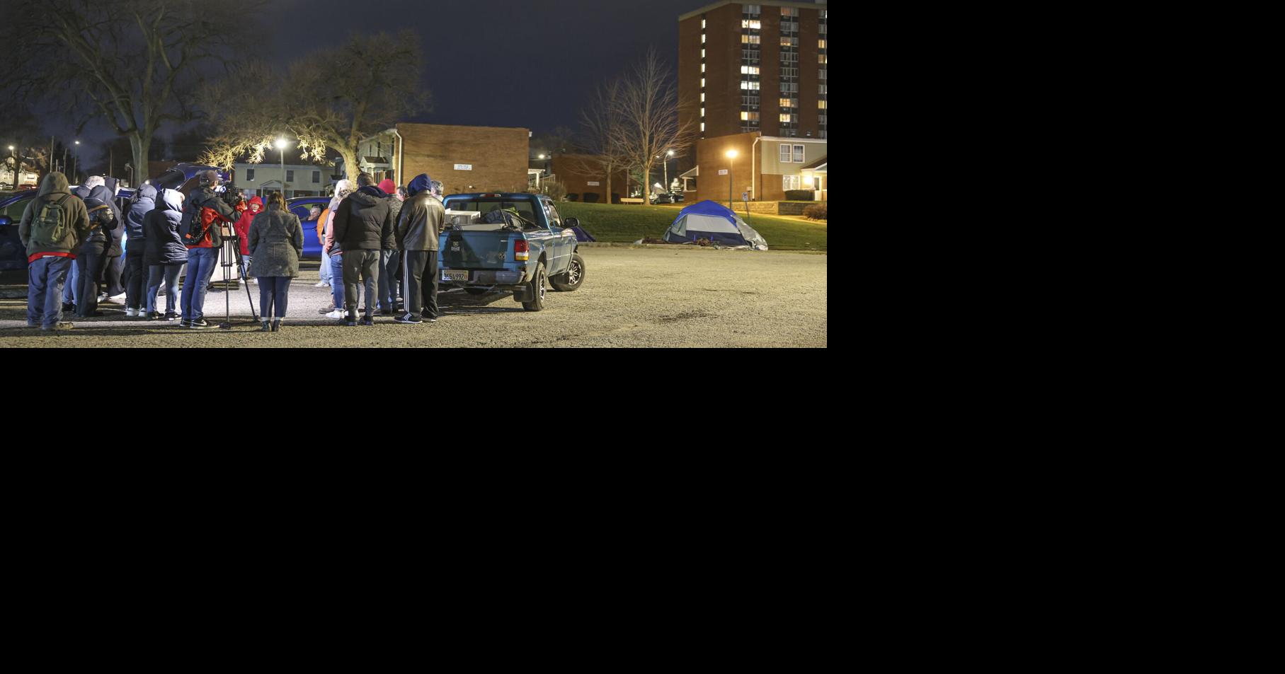 Eastview tent encampment hosts vigil for homeless people