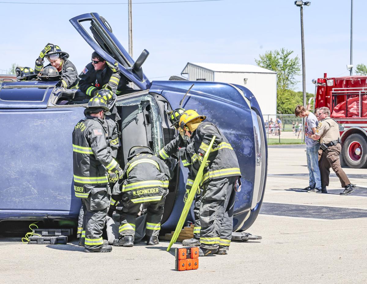 Mock car crash hits home for Flanagan-Cornell High School students