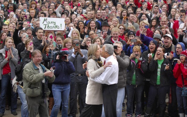 ISU students turn out in force to show appreciation for Bowman