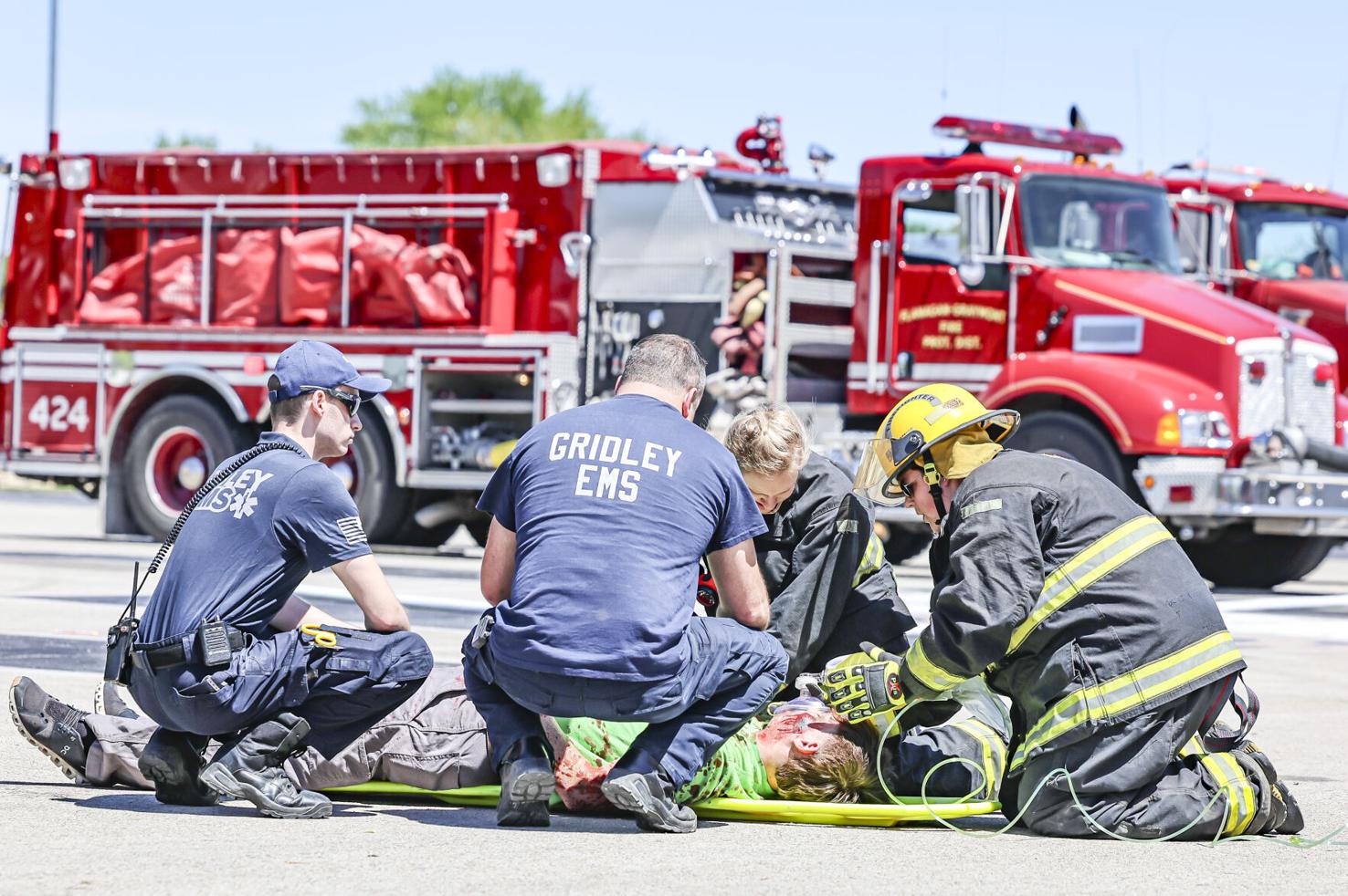 Mock car crash hits home for Flanagan-Cornell High School students