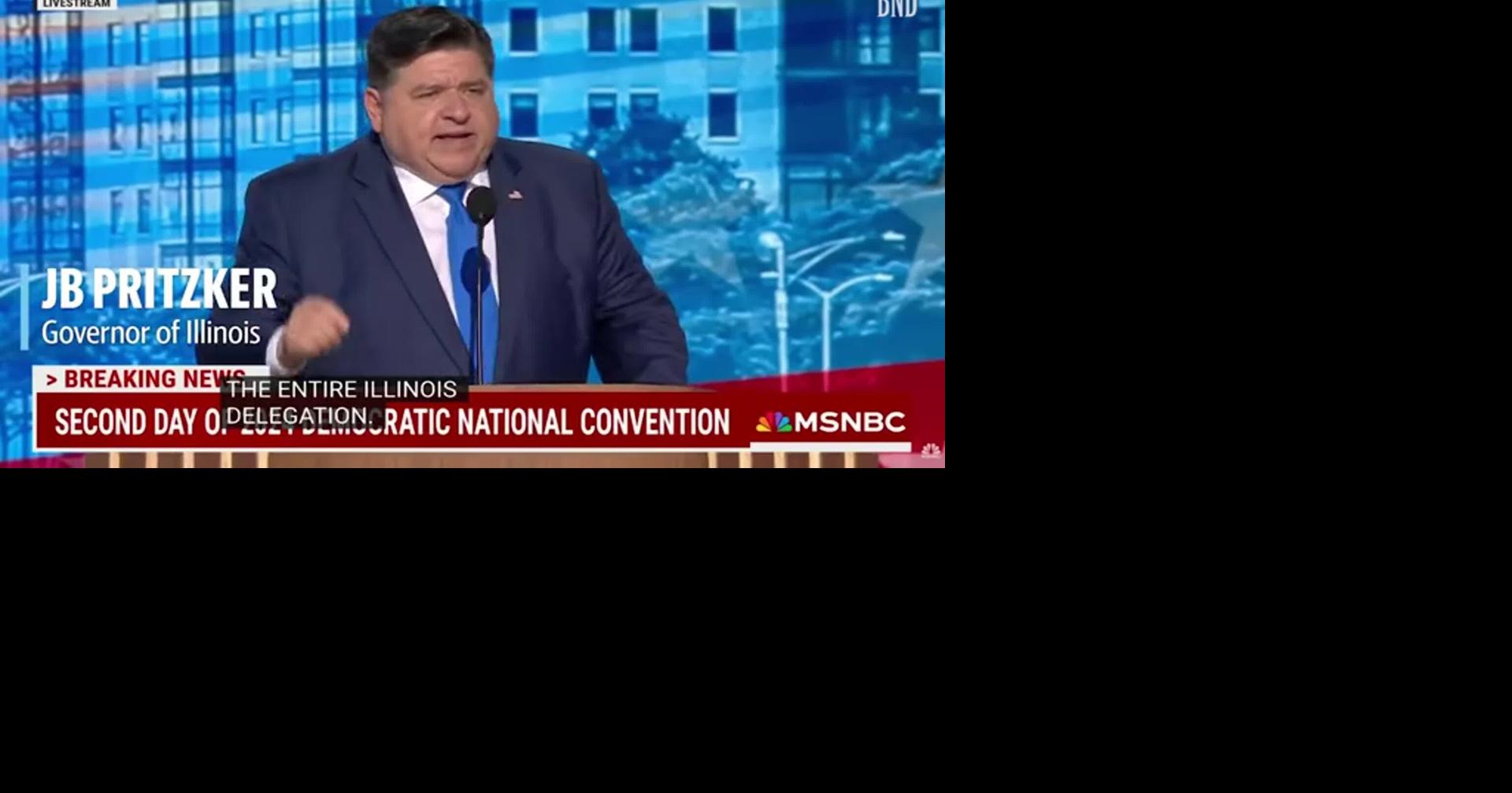 Pritzker embraces billionaire persona at DNC