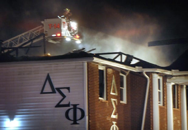 Fire damages fraternity house near ISU campus