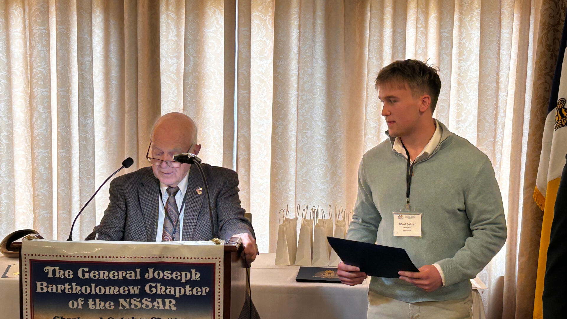 Bloomington Sons of American Revolution awards scholarships