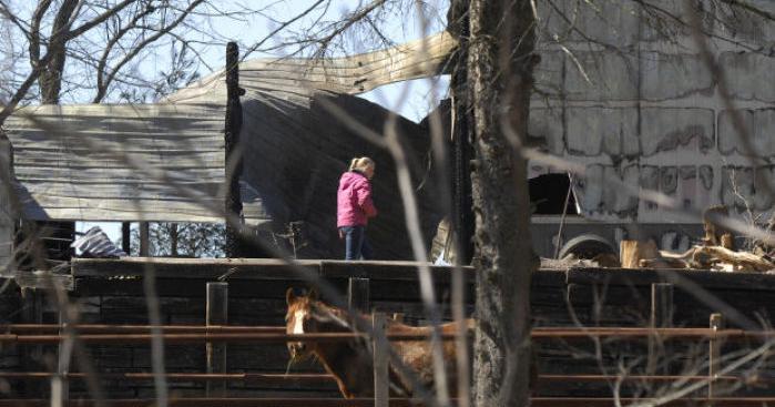 Fire damages barn near Heyworth