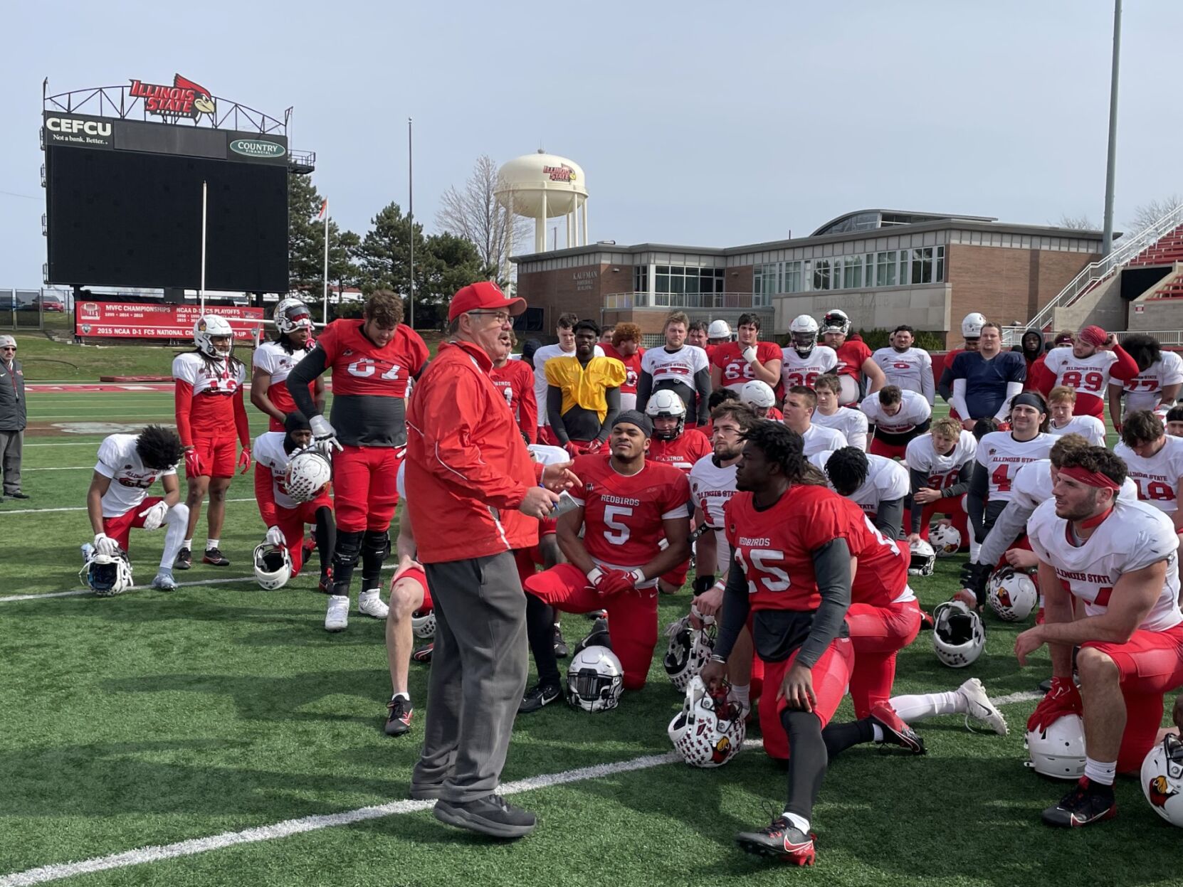 Illinois State extends contract of coach Brock Spack.