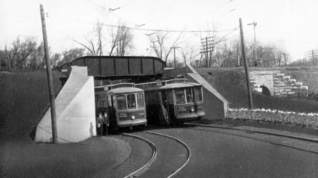Normal 'subway' surviving artifact of streetcar past