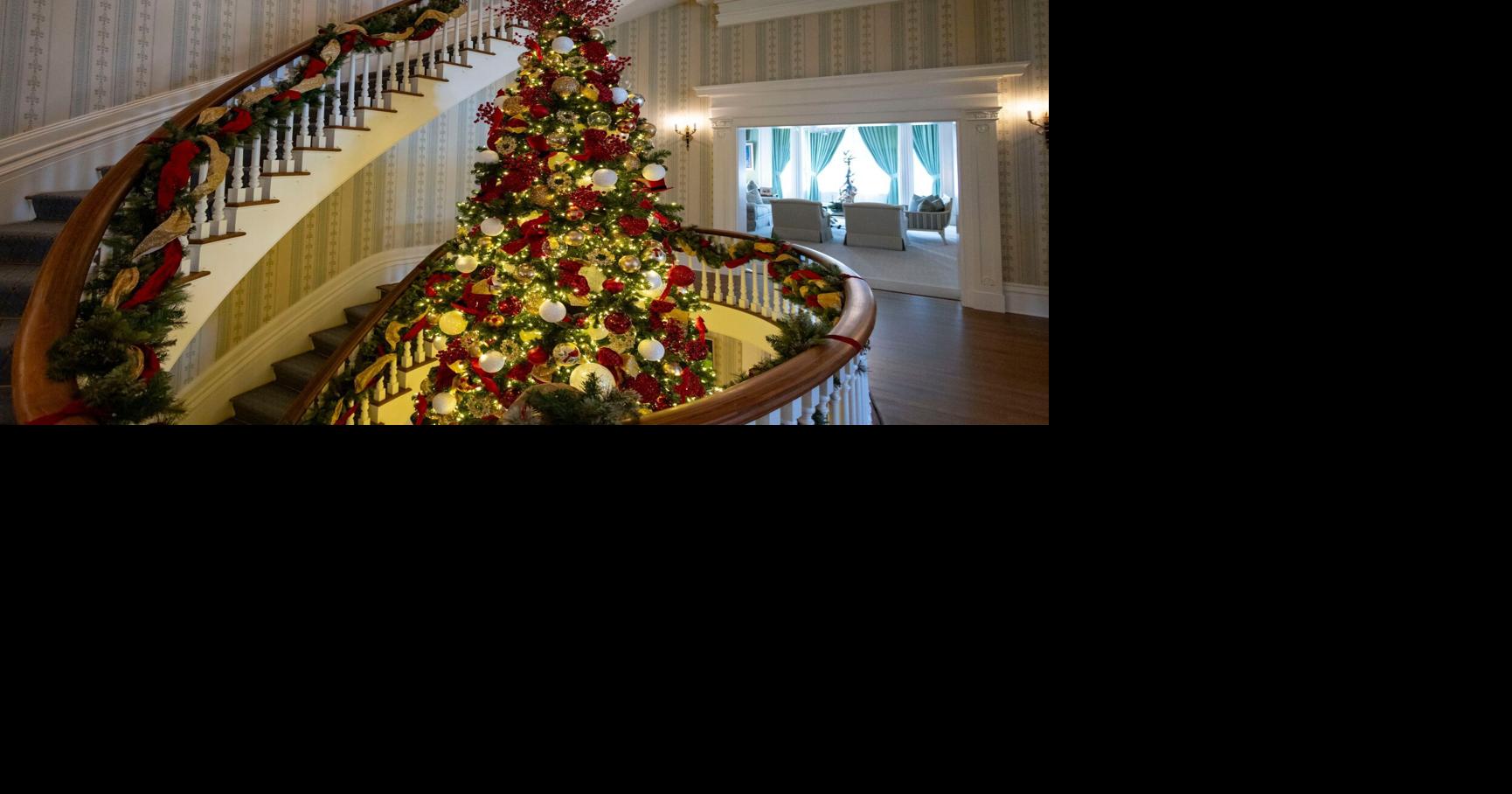 Governor’s Mansion in Springfield all dressed up for the holidays