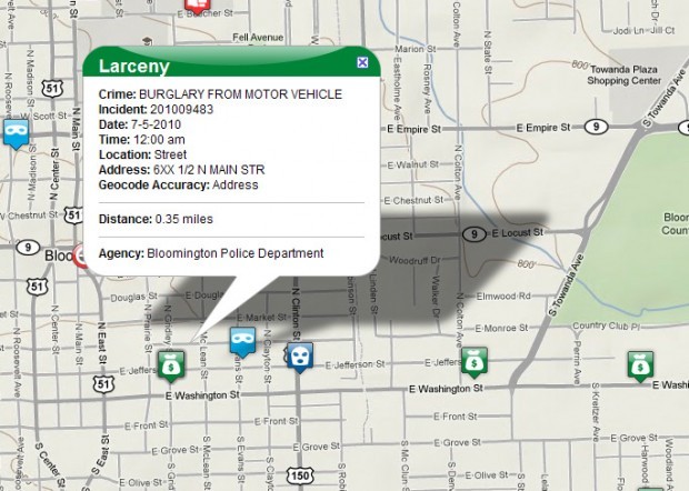 New online mapping tool tracks Bloomington crime