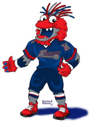 New Bloomington Extreme mascot a chicken-lizard mix