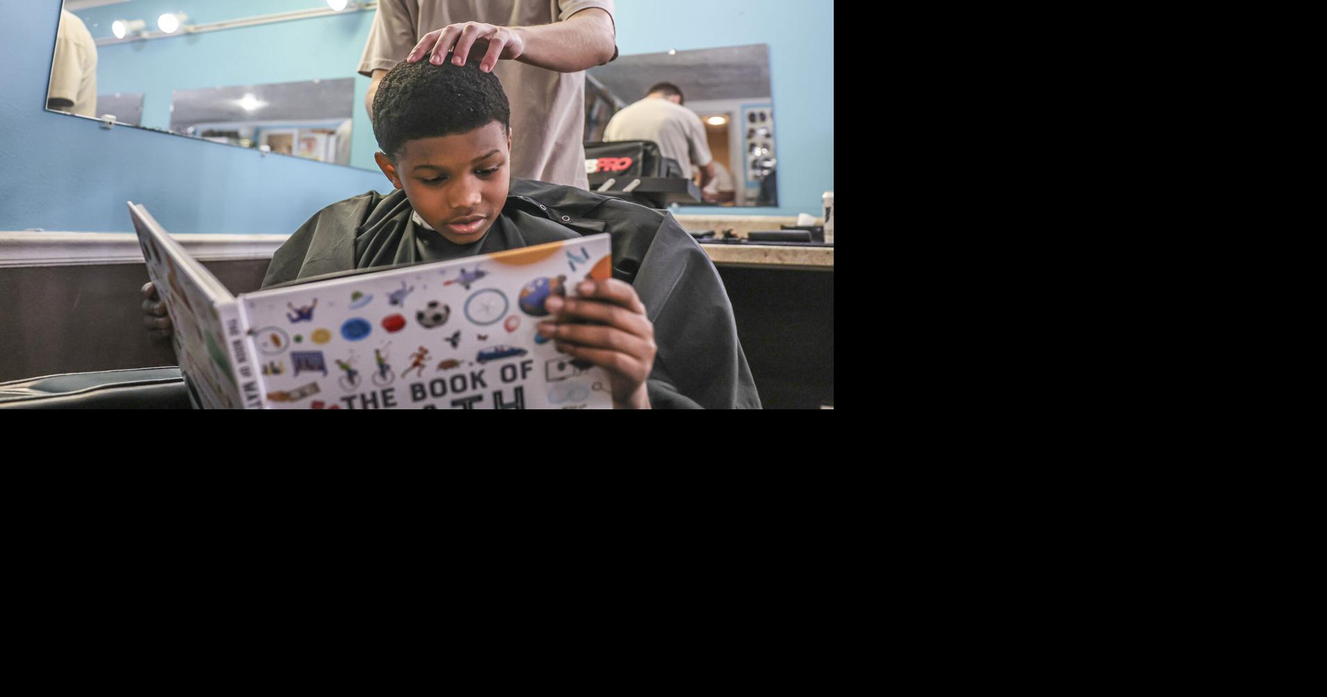 WBRP's Barbers with Books challenges kids to read books