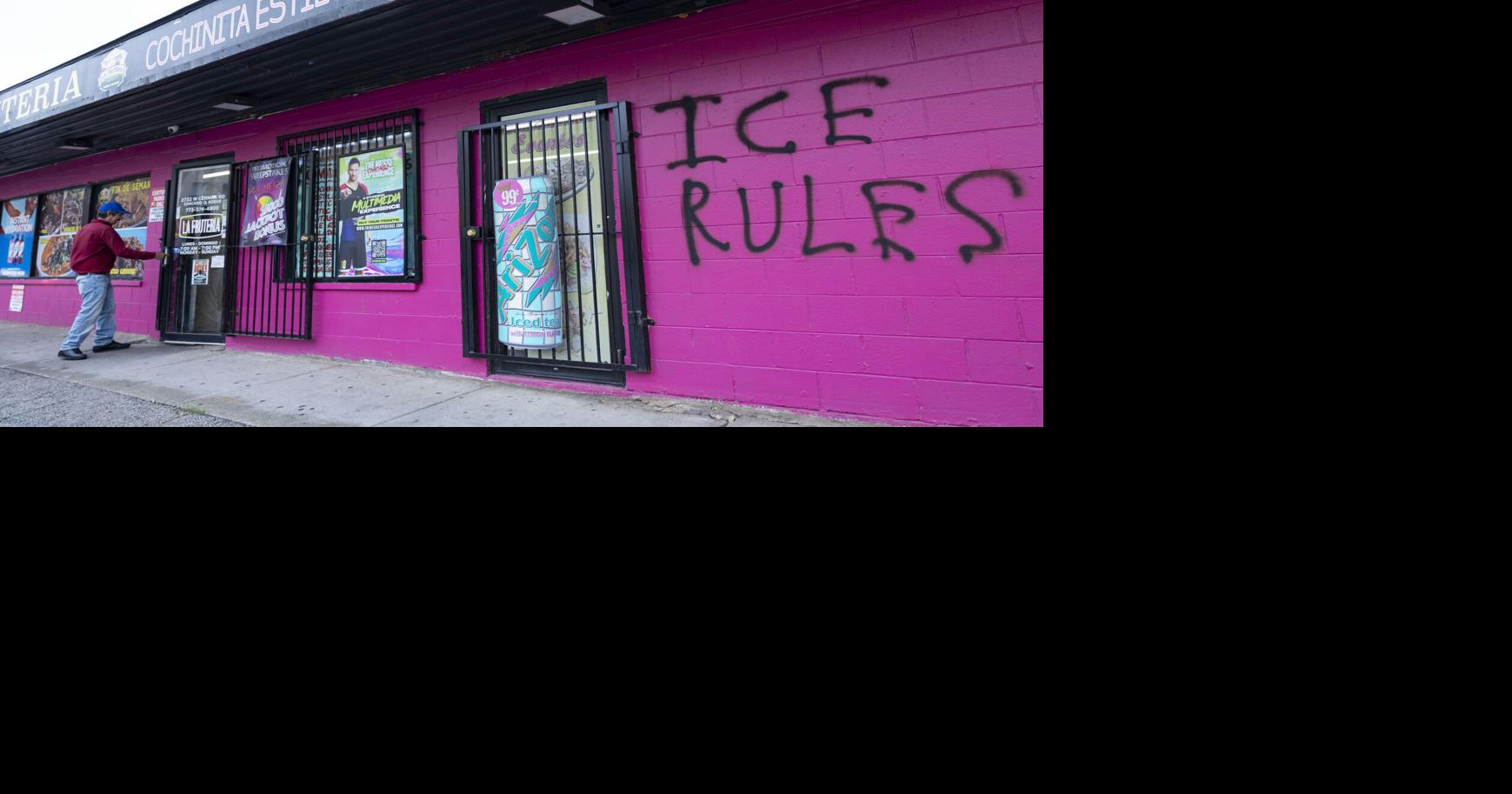 Police say suspect ID'd in ‘ICE rules’ vandalism in Chicago