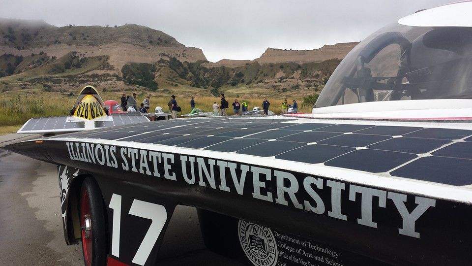 Clouds, rain mar ISU solar car race