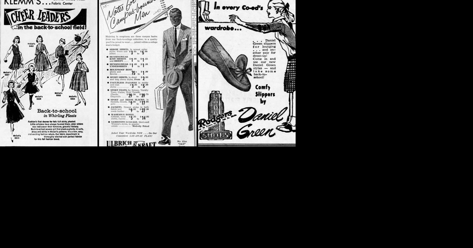 A history of back-to-school in Central Illinois, through vintage ads