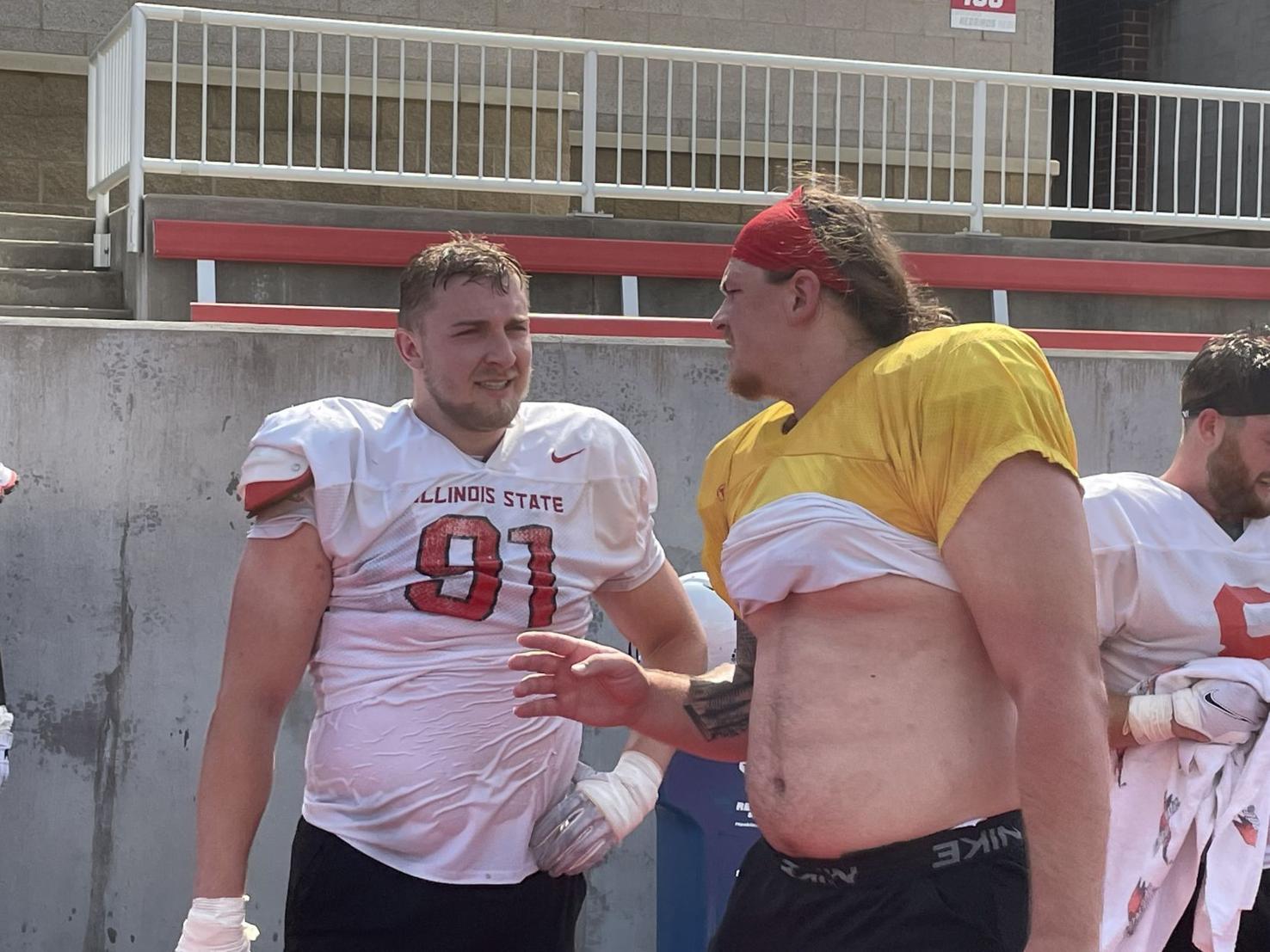 Illinois State veteran lineman Jason Lewan recovering from serious injury