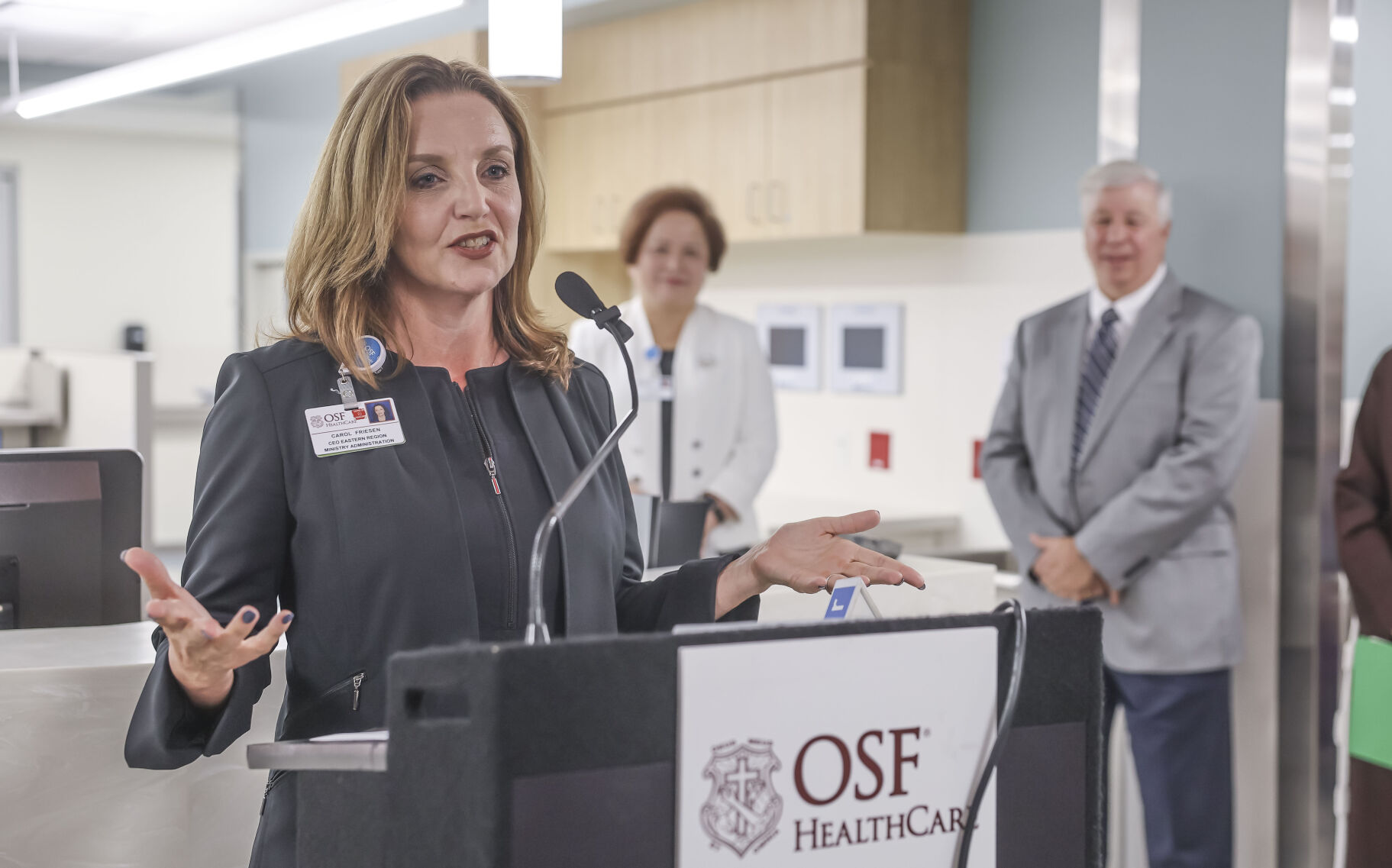 OSF St. Joseph unveils, blesses 25 new ICU beds