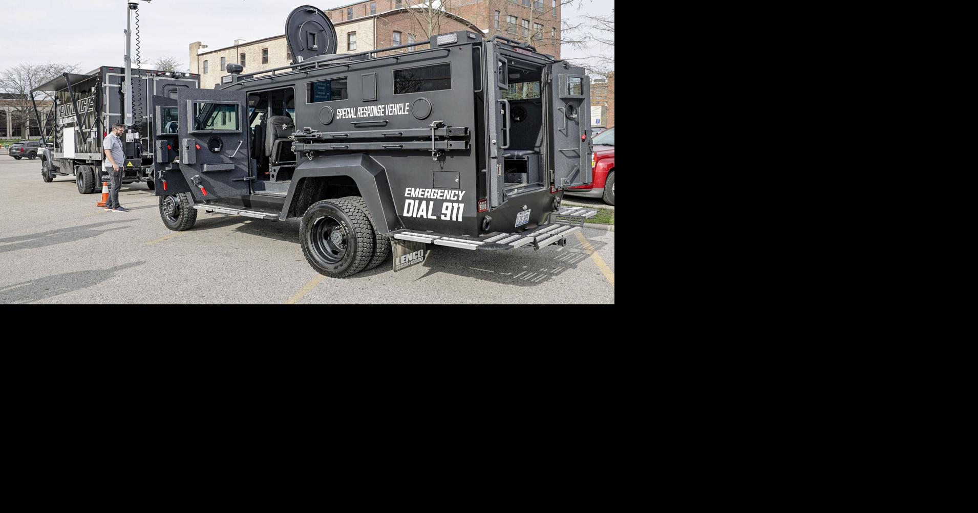Bloomington police unveil mobile command, SWAT vehicles