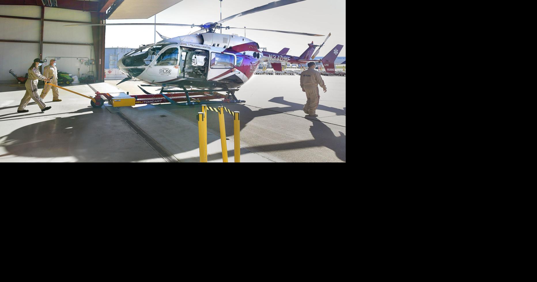 OSF Life Flight helicopter now based full time in Bloomington