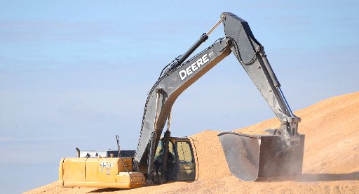 Bumper corn crop piling up