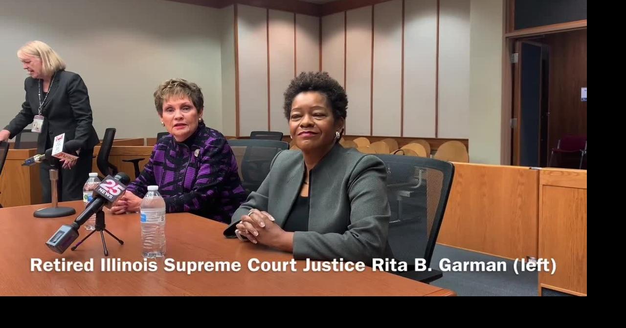 Illinois Supreme Court Justice Lisa Holder White, former Justice Rita B ...