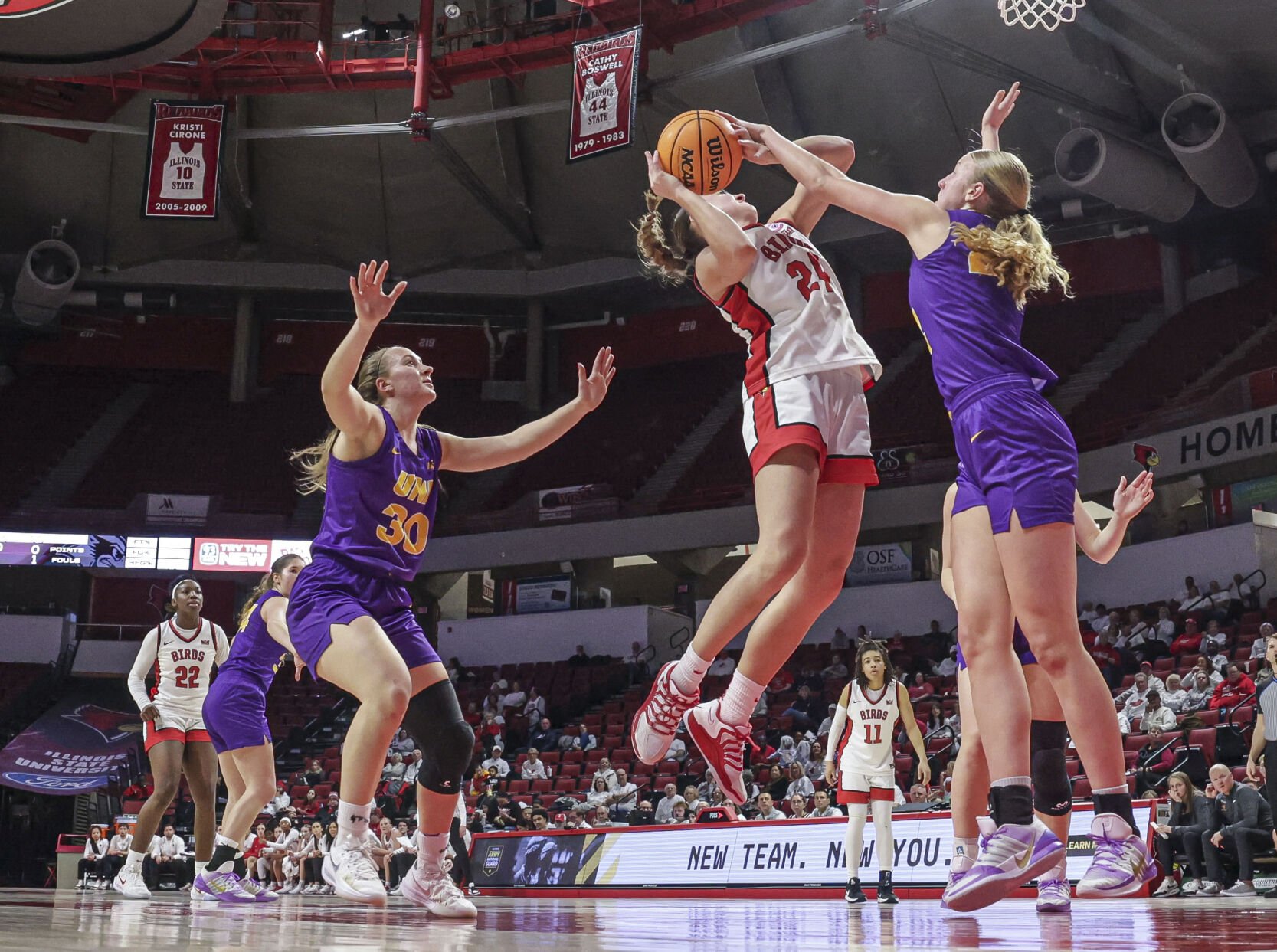 Photos: Illinois State Triumphs 59-55 Over Northern Iowa in Pivotal MVC ...
