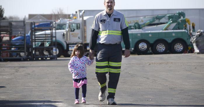 Photos: Towing owner honored with Tow Truck Funeral Procession