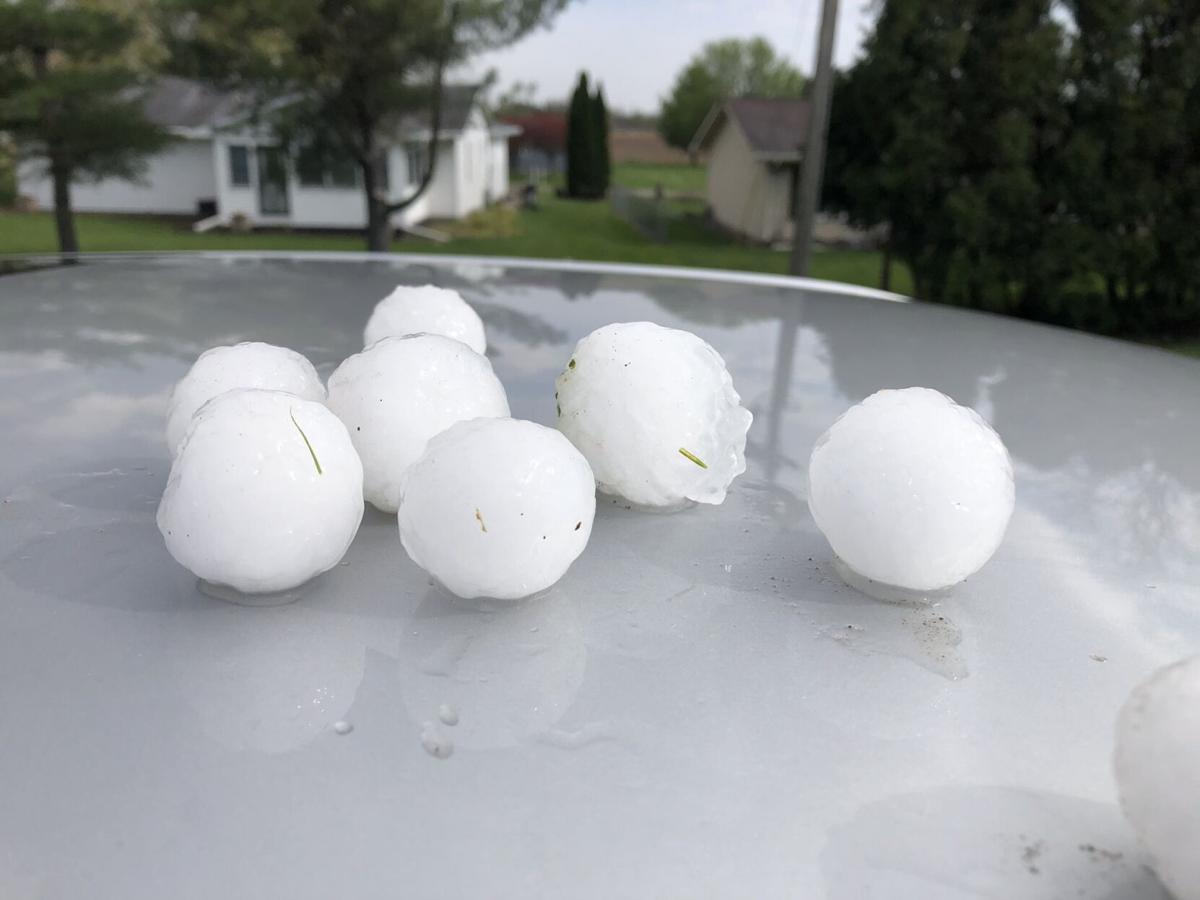 Hail pelts LeRoy, Heyworth areas in Wednesday storms