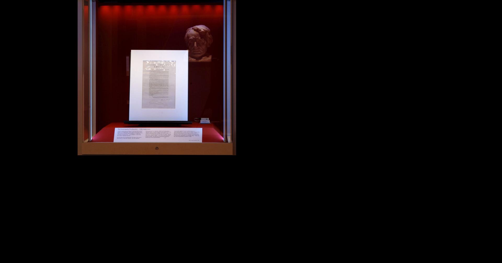 Springfield museum displays Emancipation Proclamation copy