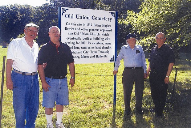 Kenney church, cemetery marked with new sign