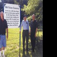Kenney church, cemetery marked with new sign