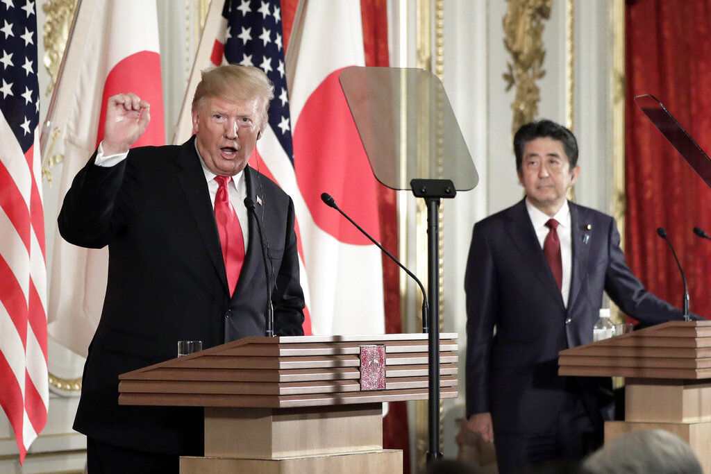 Trump breaks with Japan's Abe on North Korean missile tests