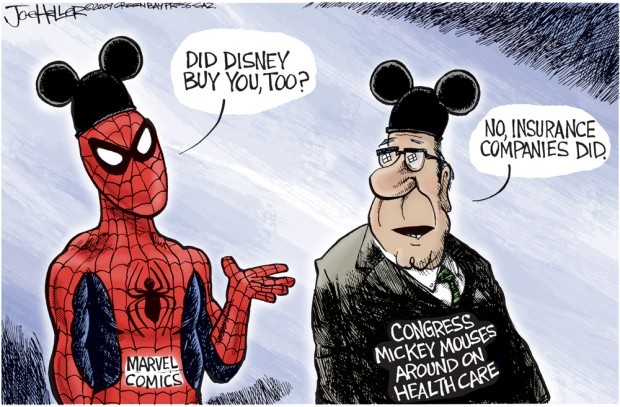 political cartoon disney