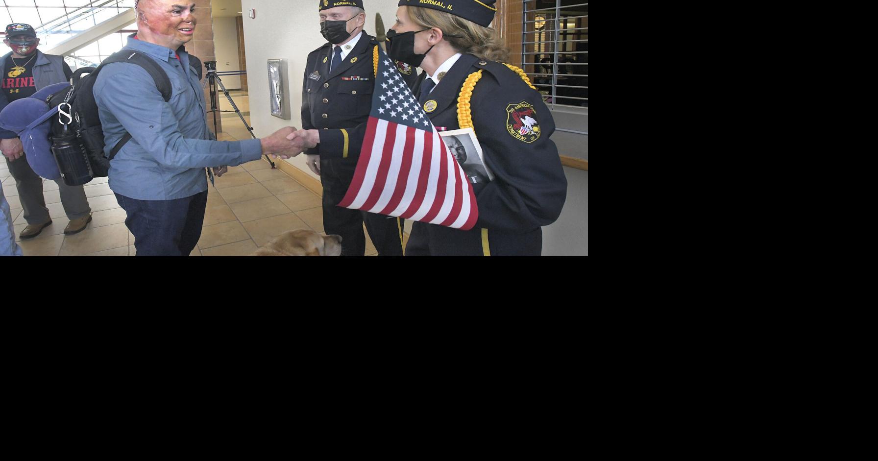 Veteran Shilo Harris gets warm welcome in Central Illinois