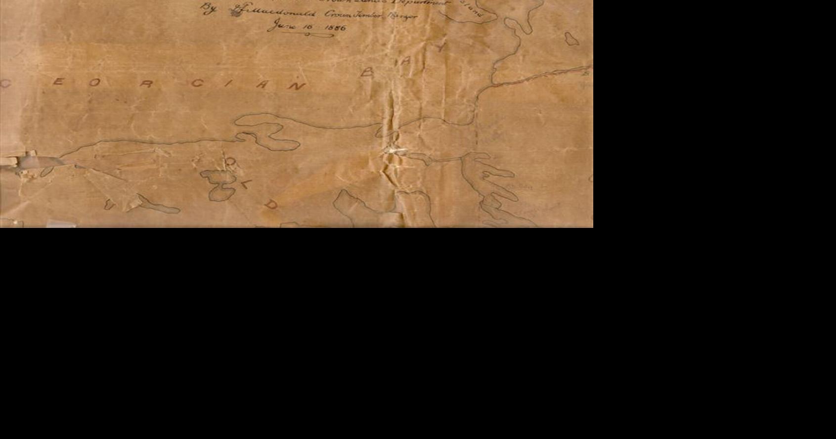 One-of-a-kind early Parry Sound map reveals an old travelway