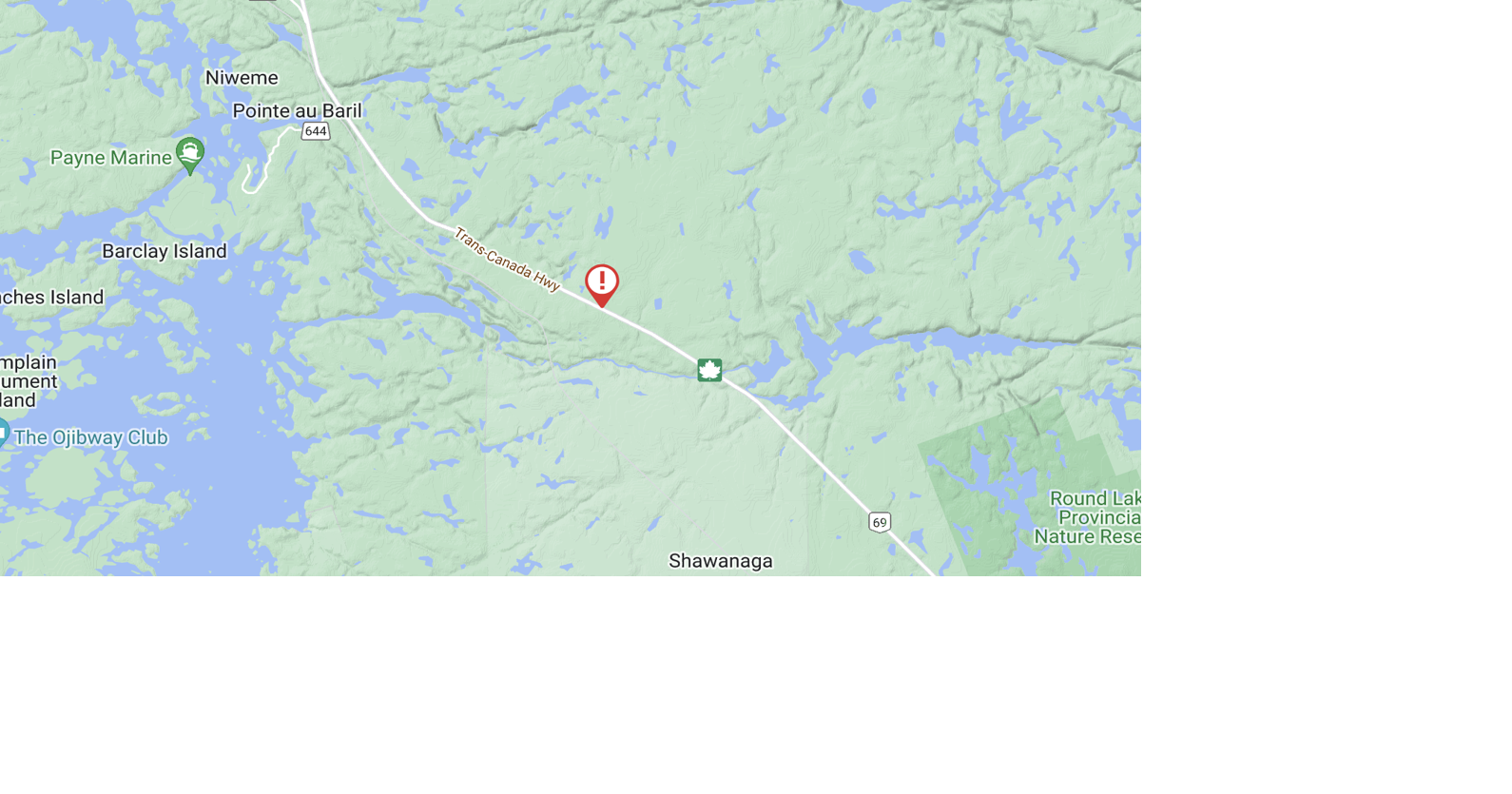 UPDATE: Hwy 69 northbound lane reopens in Shawanaga area, Oct. 13