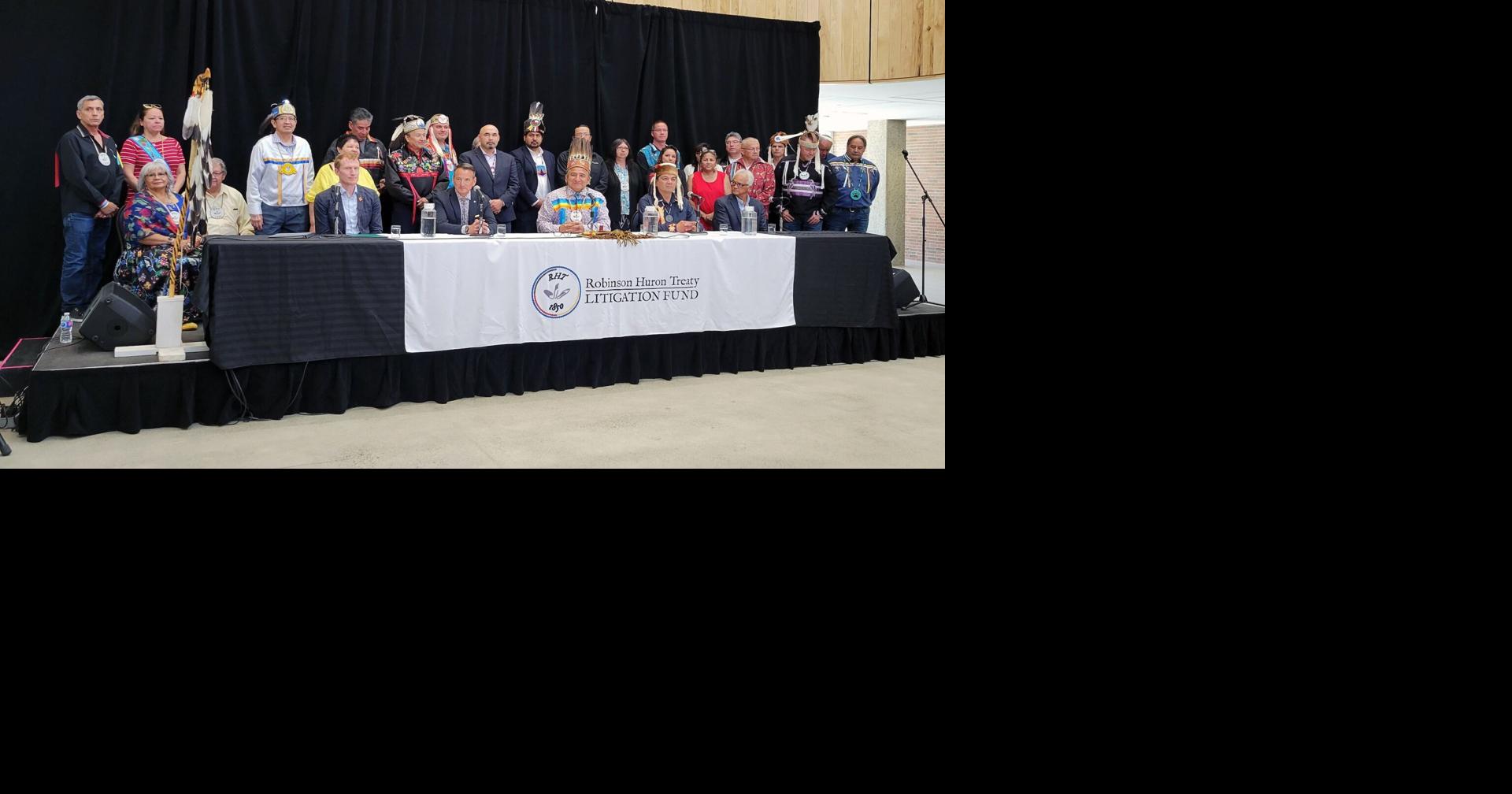 Robinson Huron Treaty leadership announce proposed settlement