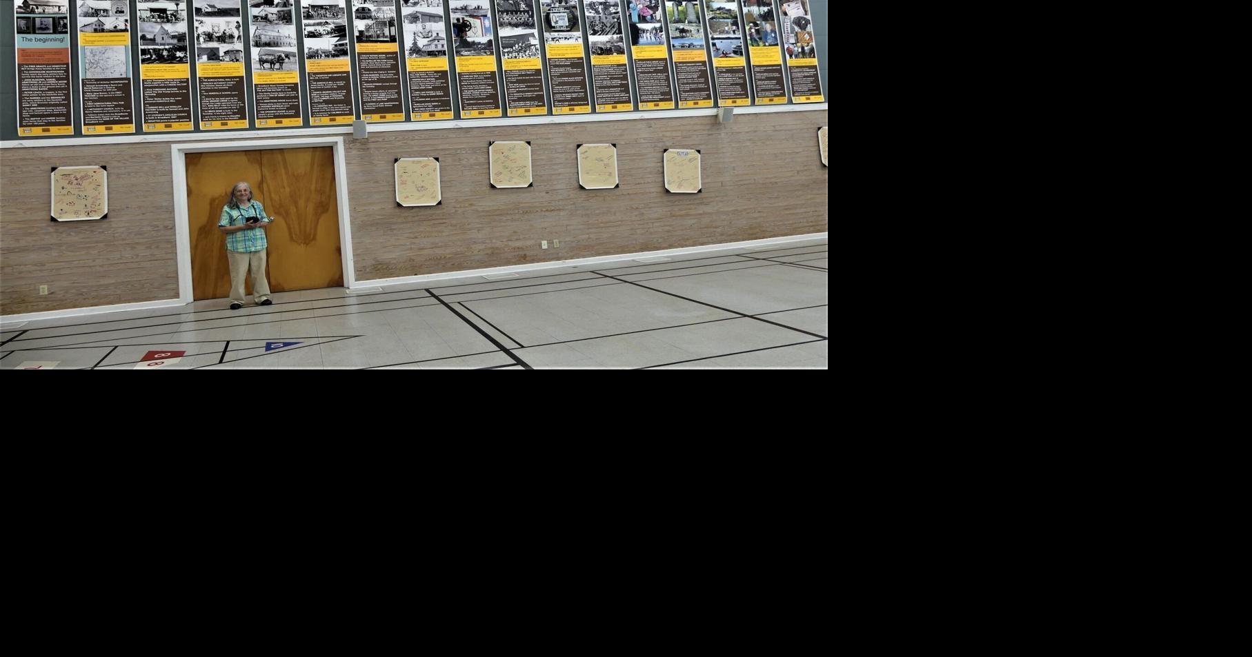 McKellar Community Centre dressed with historical timeline