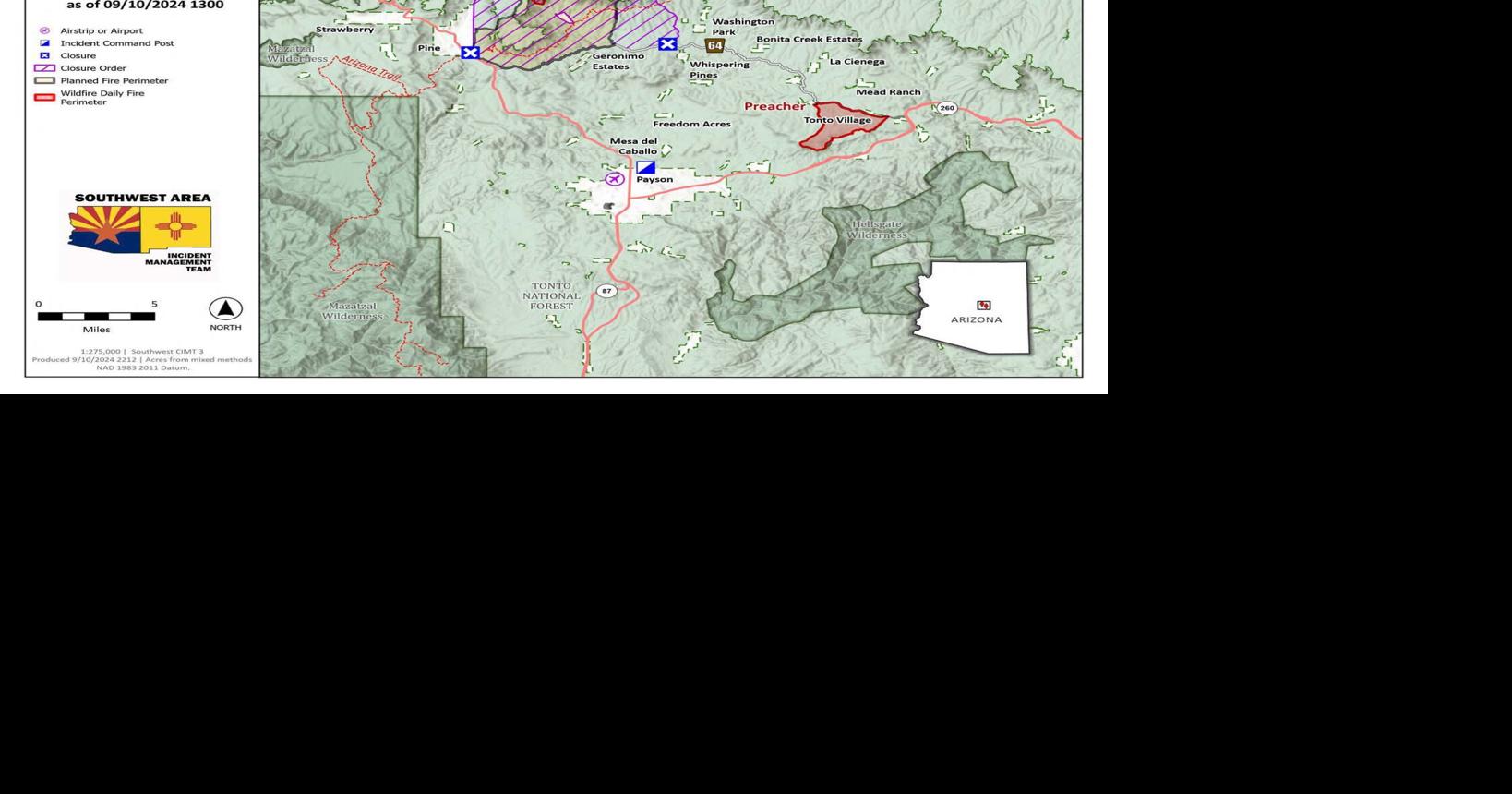 West and Preacher fires daily update for Wednesday | Forest Management ...