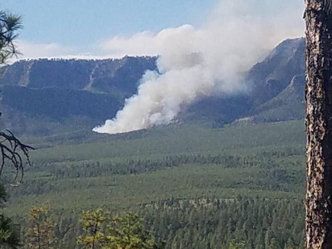 Update on 100 acre Highline Fire burning NW of Payson and Bonita Creek ...