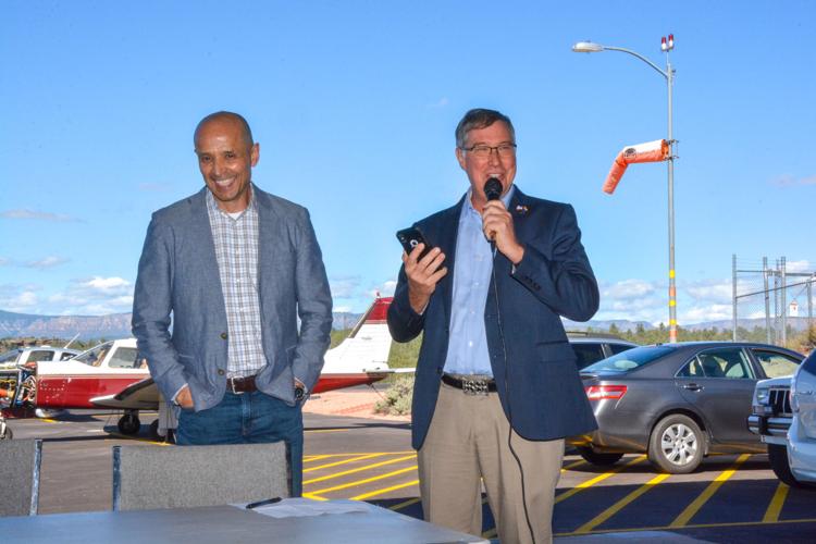 Payson flyby for David Garcia, candidate for governor; and Dr. David ...
