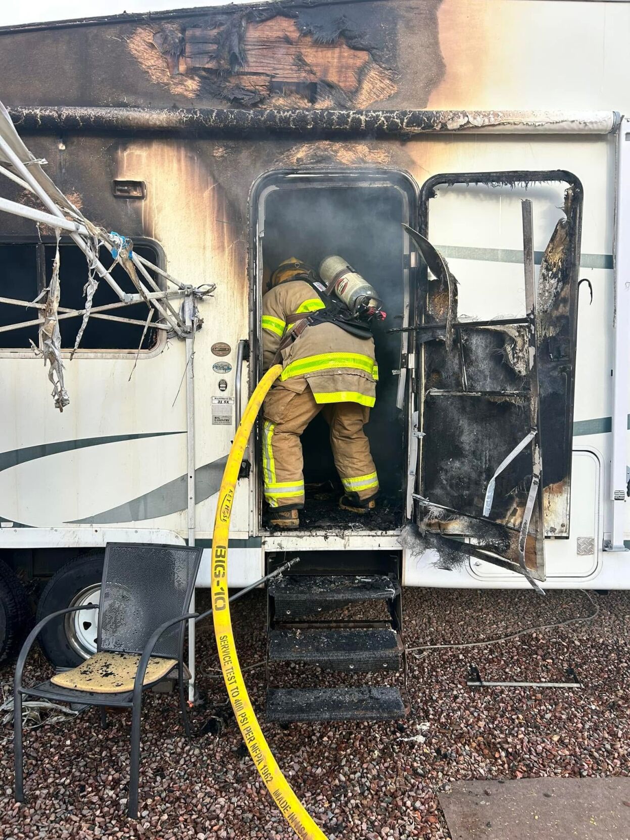 Fire damages Tonto Basin trailer | News | paysonroundup.com