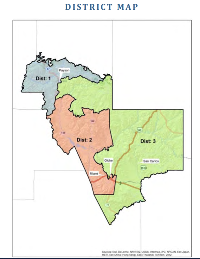 Public comments due on Gila County supervisor district maps by April 29 ...