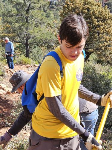 Pine Strawberry Fuel Reduction trail team helps future Eagle Scout ...